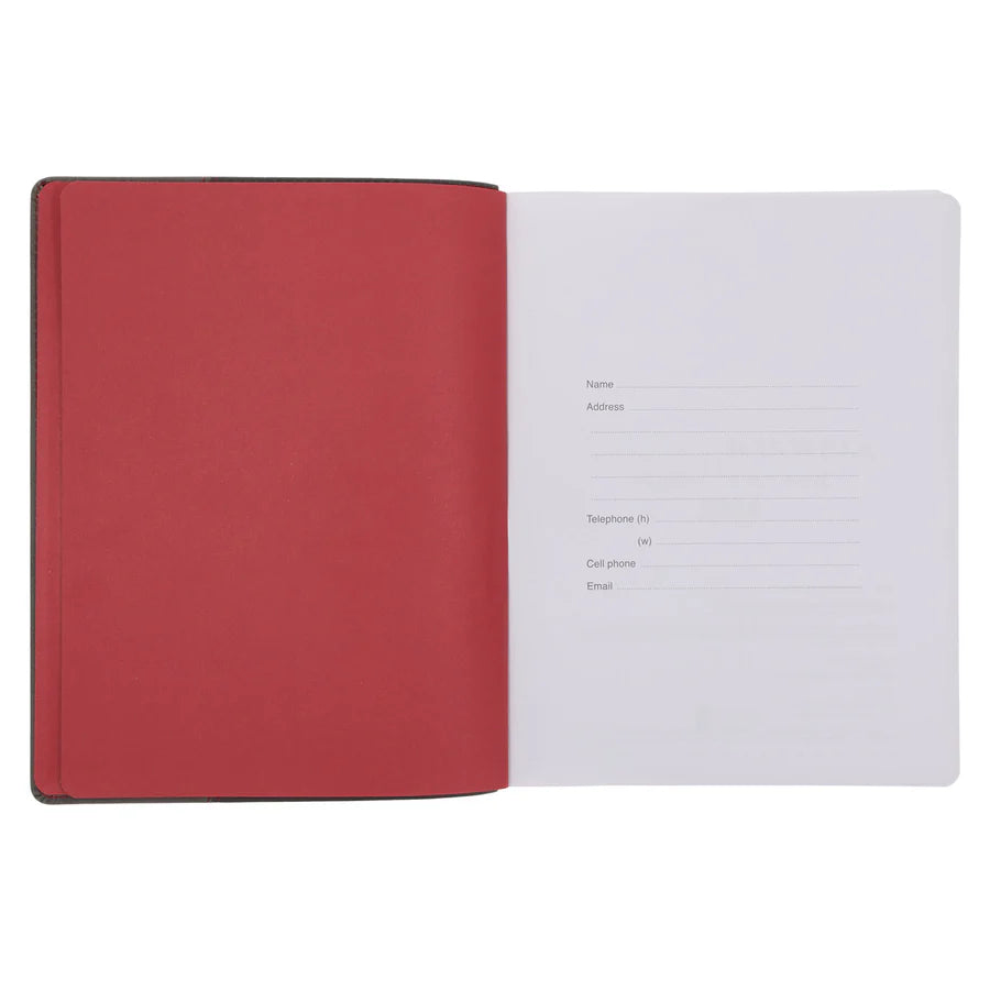 2026 John Maxwell A4 Diary - Daily Planner Red and Grey - Imitation Le ...